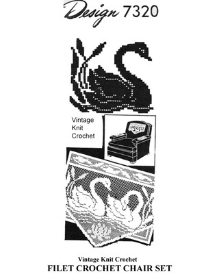 American Eagle Filet Crochet Pattern Set, Alice Brooks 7486