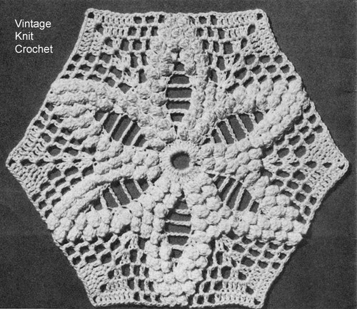 Crochet Pinwheel Medallion Pattern For Bedspread No 6127