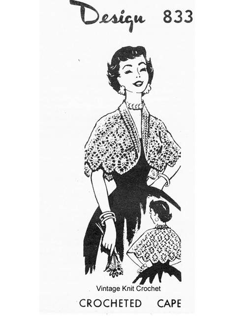 Crochet Caplet Pattern In Shell Stitch Anne Cabot 5573