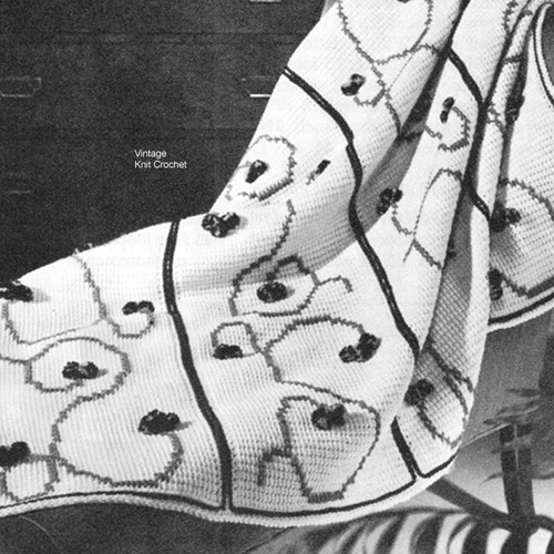 Vintage Crochet Afghan Throw Blanket Patterns