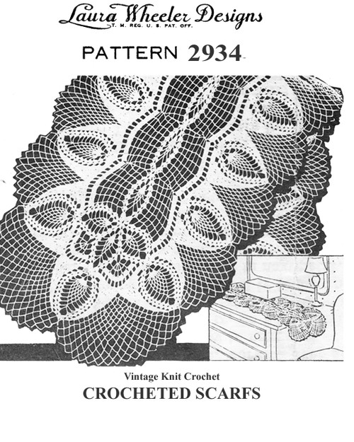 Crocheted Pineapple Runner Pattern In Four Sizes Laura Wheeler 2934