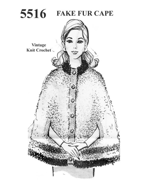 Vintage crochet bed cape pattern Anne Cabot 5608 Mail Order