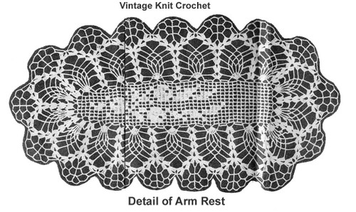 Vintage Filet Crochet Puppy Pattern, Chair Doily, Scarf Ends Set, Laura ...