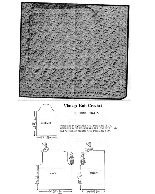 Womans Crochet Plus Size Top Pattern Pineapple Yoke Design 7182