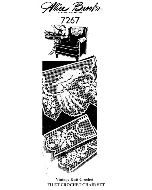 Dutch Boy Girl Filet Crochet Pattern Alice Brooks 6060