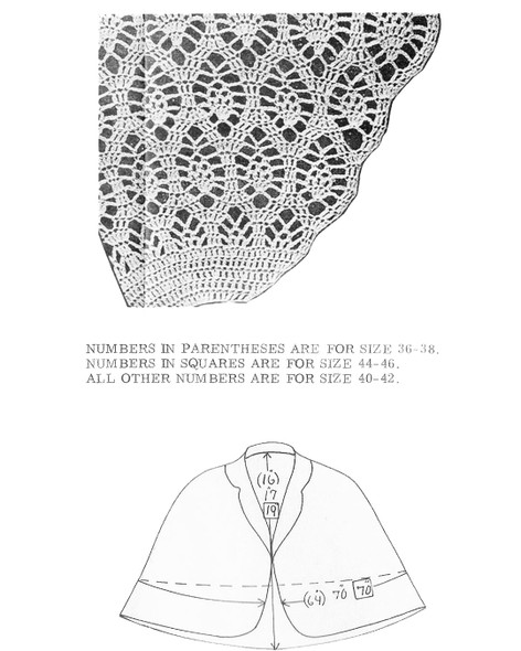Crochet Caplet Pattern In Shell Stitch Anne Cabot 5573