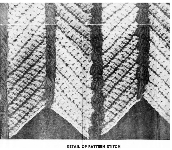 Crochet Bubble Afghan Pattern Mail Order Design 495 Is 54 X 69 Inches