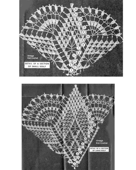 Six Pointed Pineapple Star Doily Pattern