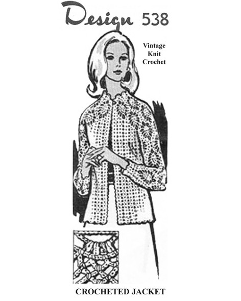 Womans Crochet Pineapple Jacket Pattern Laura Wheeler 859