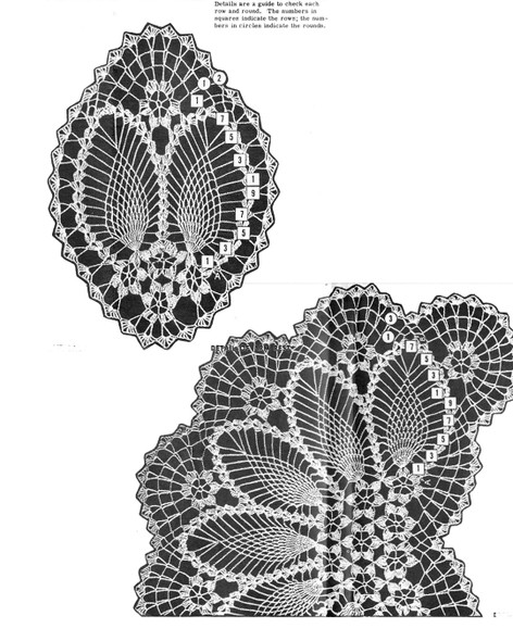 Pineapple Crochet Flower Basket Chair Set Mail Order Pattern 117