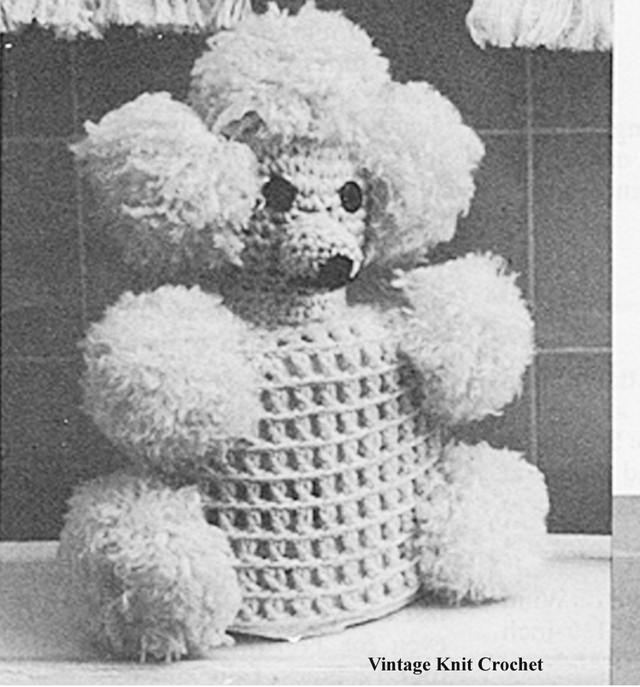 Doorknob Face Covers Crochet Pattern Vintage