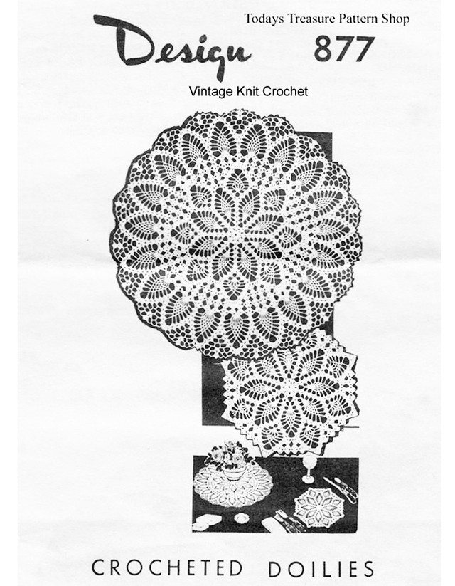 Crochet Pineapple Shell Doily Pattern Laura Wheeler 877