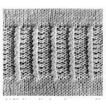 Shrug Knitting Pattern, Ribbed Stitch with Cable Trim, Size Medium