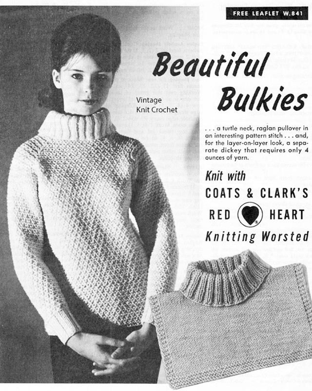 Easy Knitting Pattern Mans Turtleneck Sweater