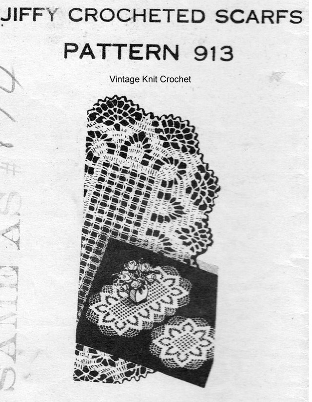 Crochet Pineapple Mats Runner Pattern Laura Wheeler 913 Mail Order