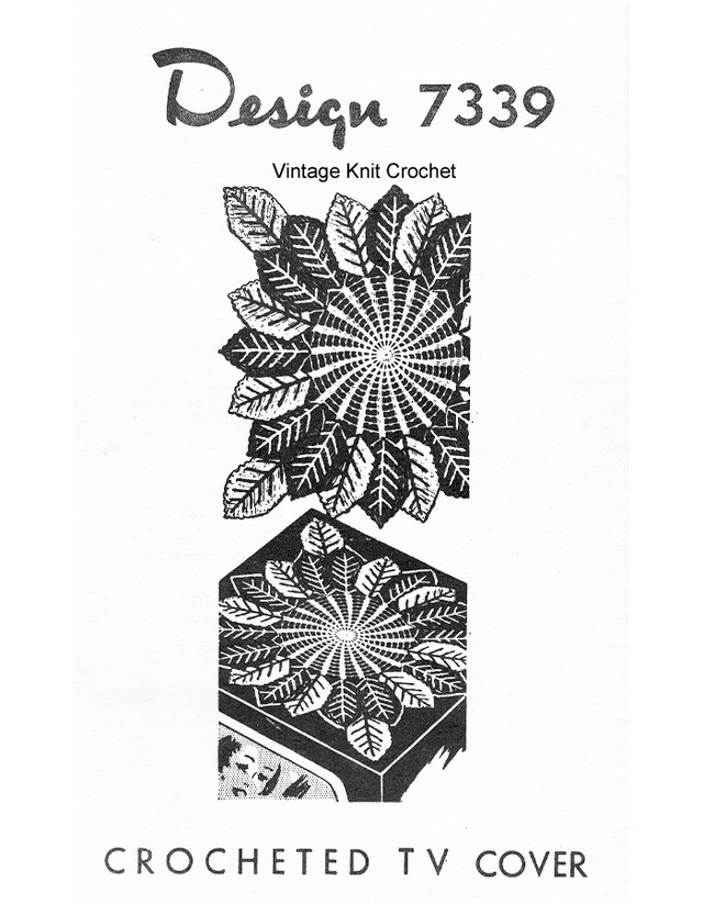Crochet Square Centerpiece Doily Pattern Mail Order 7339 Alice Brooks