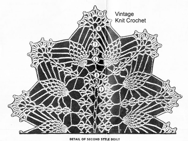 Three Crochet Doilies Pattern Oval Round Laura Wheler 692