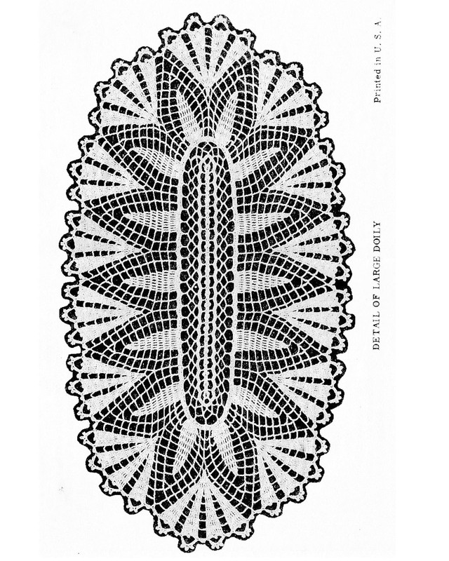 Crocheted Runner And Mats In Spiderweb Stitch 2 Sizes Each Mail Order