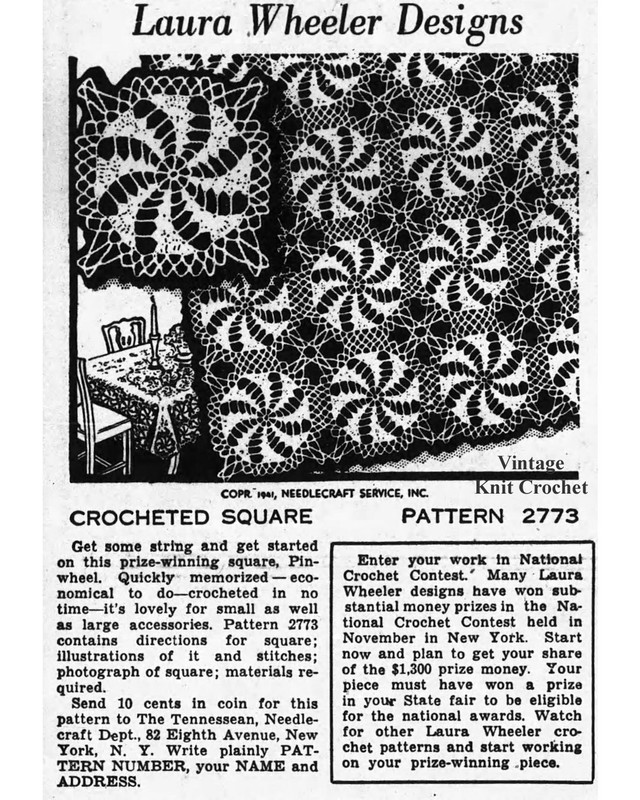 Easy Crochet Pineapple Square Pattern Bedspreads Tablecloth Laura