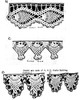 Four Crochet Pineapple Edgings Pattern, Anne Cabot 5669