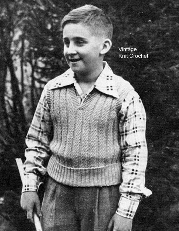 Casual Poor Boy Sweater Knitting Pattern