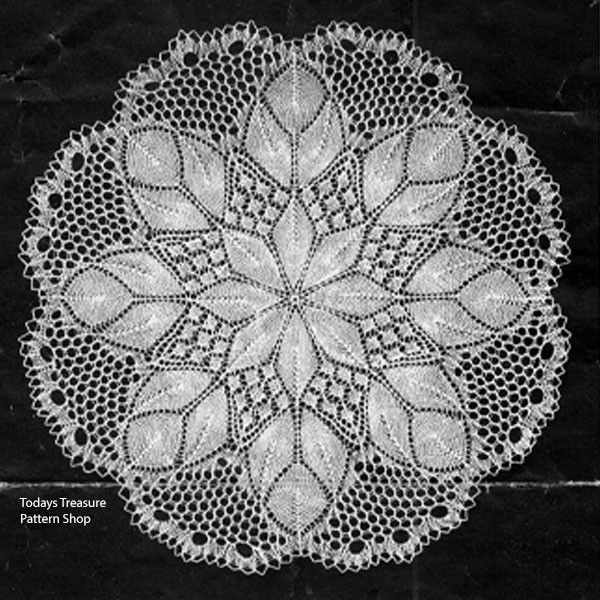 Pinwheel Danish Knitted Lace Pattern by Anna Marie Jensen