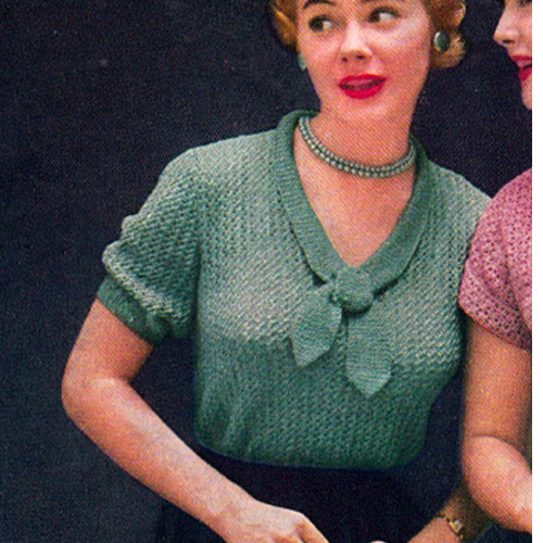 Easy Feminine Blouse Knitting Pattern