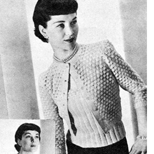 Lace Panel Cardigan Knitting Pattern