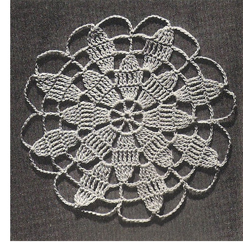 Queen Ann Lace Tablecloth Pattern, Round Medallions