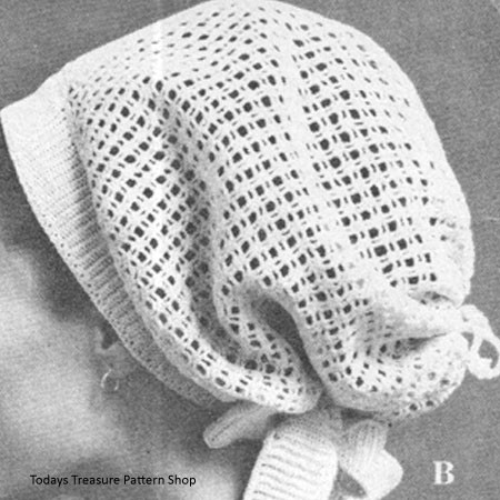 Crochet Net Hood Hat PDF Pattern