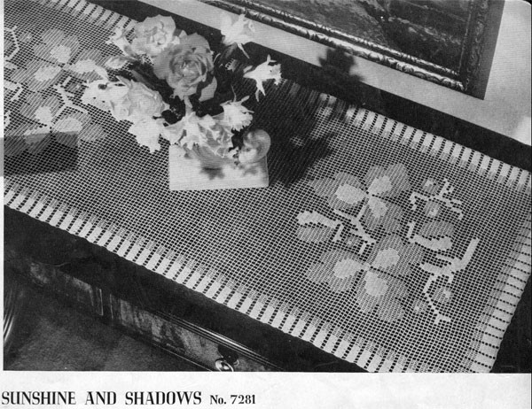 Filet Crochet American Eagle Runner Pattern - Vintage Knit Crochet ...