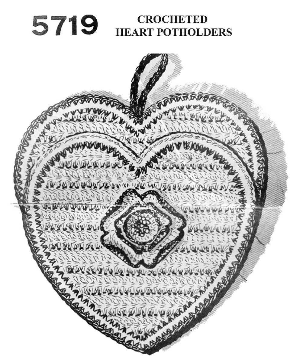 Crochet Scottie Dog Potholder Pattern, Anne Cabot 5471