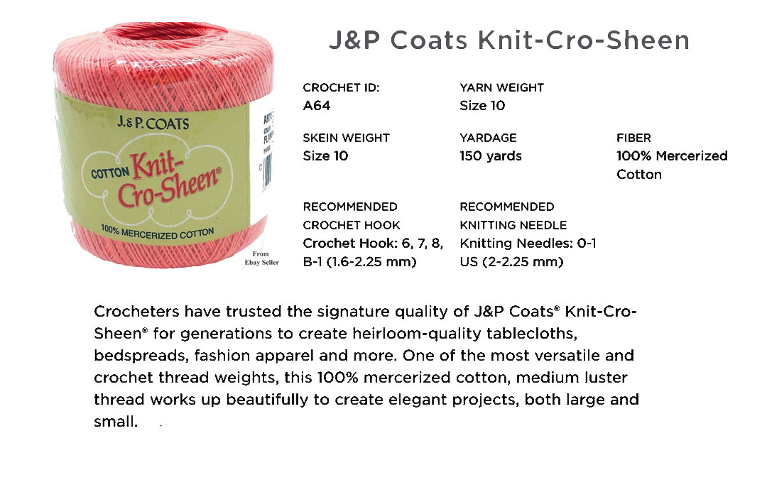Knit Cro Sheen Thread - Vintage Knit Crochet Pattern Shop