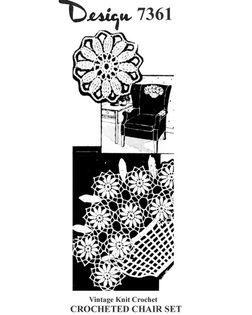 Crochet Daisy Basket Chair Doily Medallion Pattern, Alice Brooks Design ...