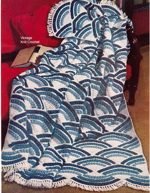 Crochet Fan Afghan Pattern Popcorn Stitch
