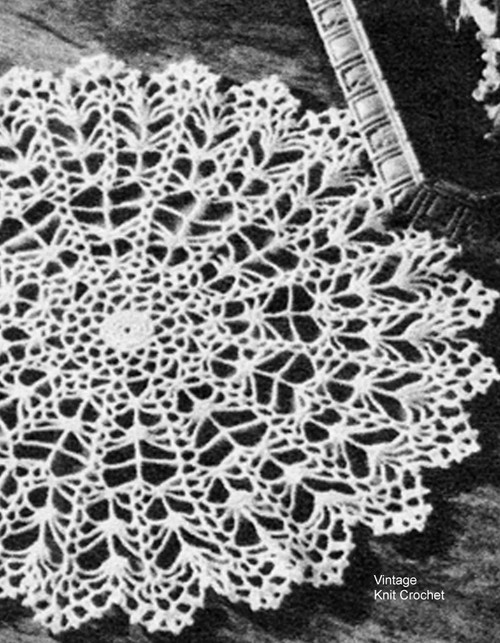 Small Crochet Wheel Doily Pattern Spiderweb Stitch