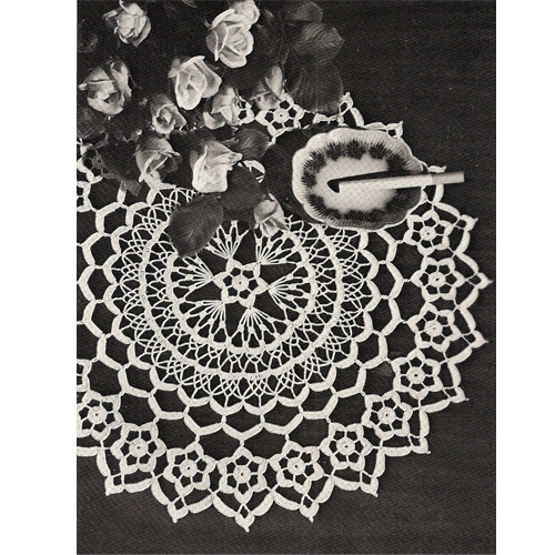 Crochet Daisy Ring Flower Doily Pattern