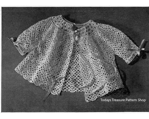 Keepsake Baby Sacque Crochet Pattern