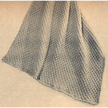 Beginners Smocking Stitch Knit Lap Robe Pattern