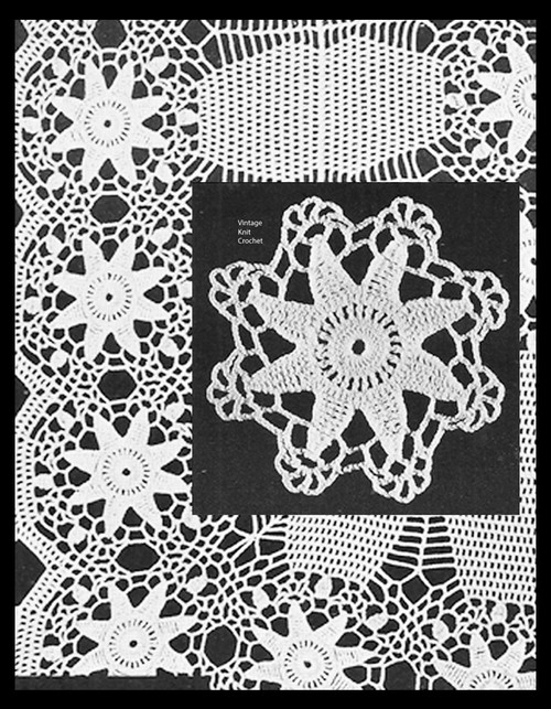 Crochet Star Medallion Bedspread Pattern No 623