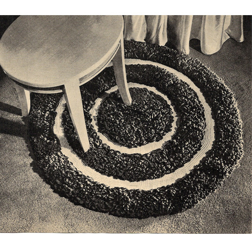 Round Loop Stitch Rings Rug Crochet Pattern