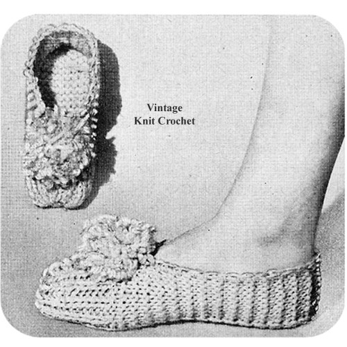 Easy Knitted Bed Socks Pattern in Garter Stitch