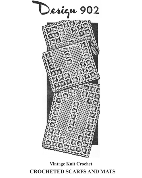 Crochet Spiderweb Runner Placemat Pattern In Four Sizes Mail Order 902