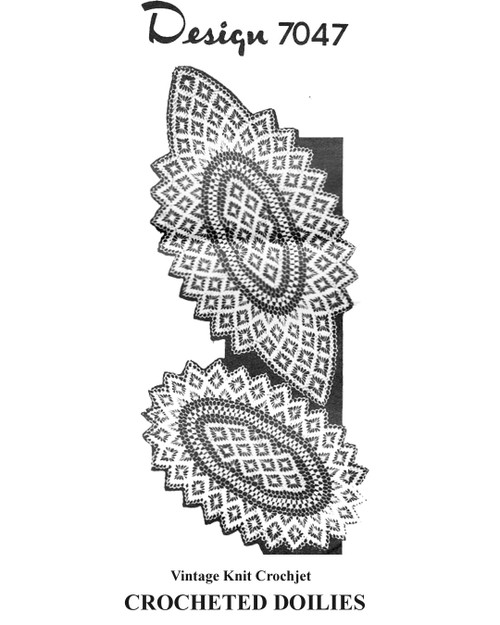 Spiderweb Crochet Oval Doily Pattern Laura Wheeler 7047