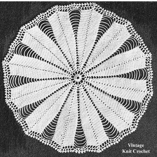 Easy Crochet Windmill Doily Pattern Measures 13 inches