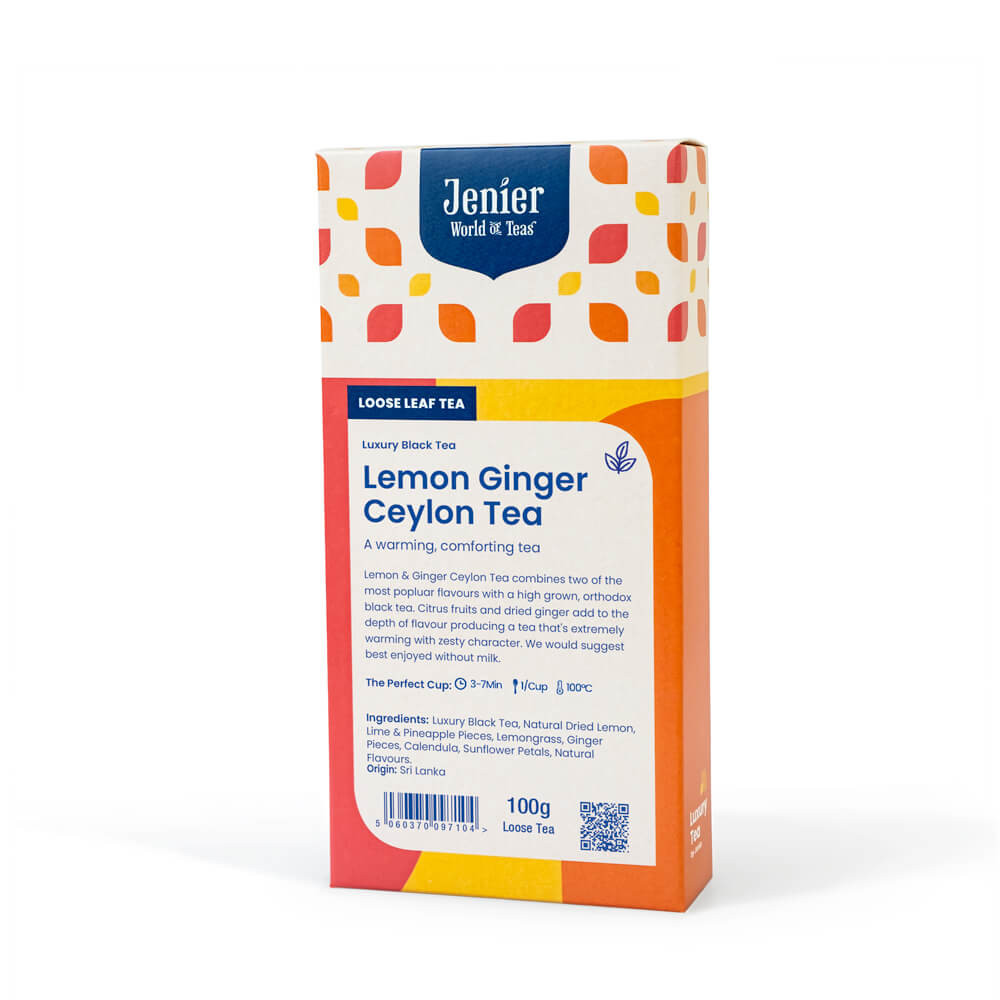 Lemon & Ginger Loose Leaf Black Tea | Jenier World Of Teas