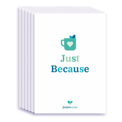 Wholesale Just Because Gift Card (Pack of 6) | Jenier Teas