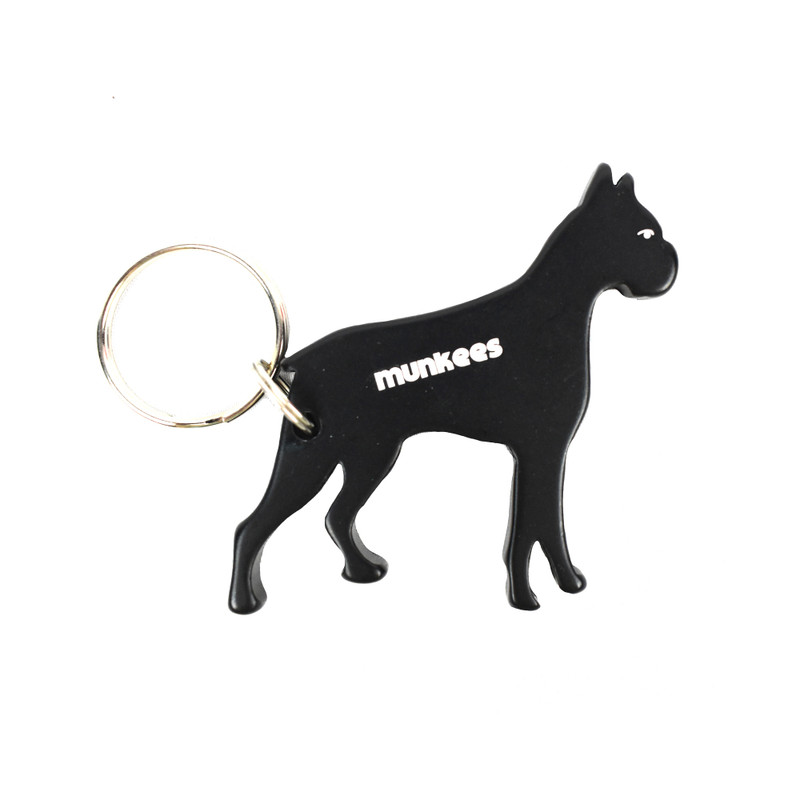 Boxer Dog Bottle Opener Keychain