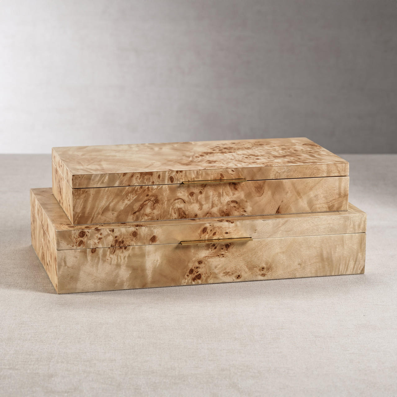 Bogor Burlwood Veneer Small Decorative Box | Decorative Boxes