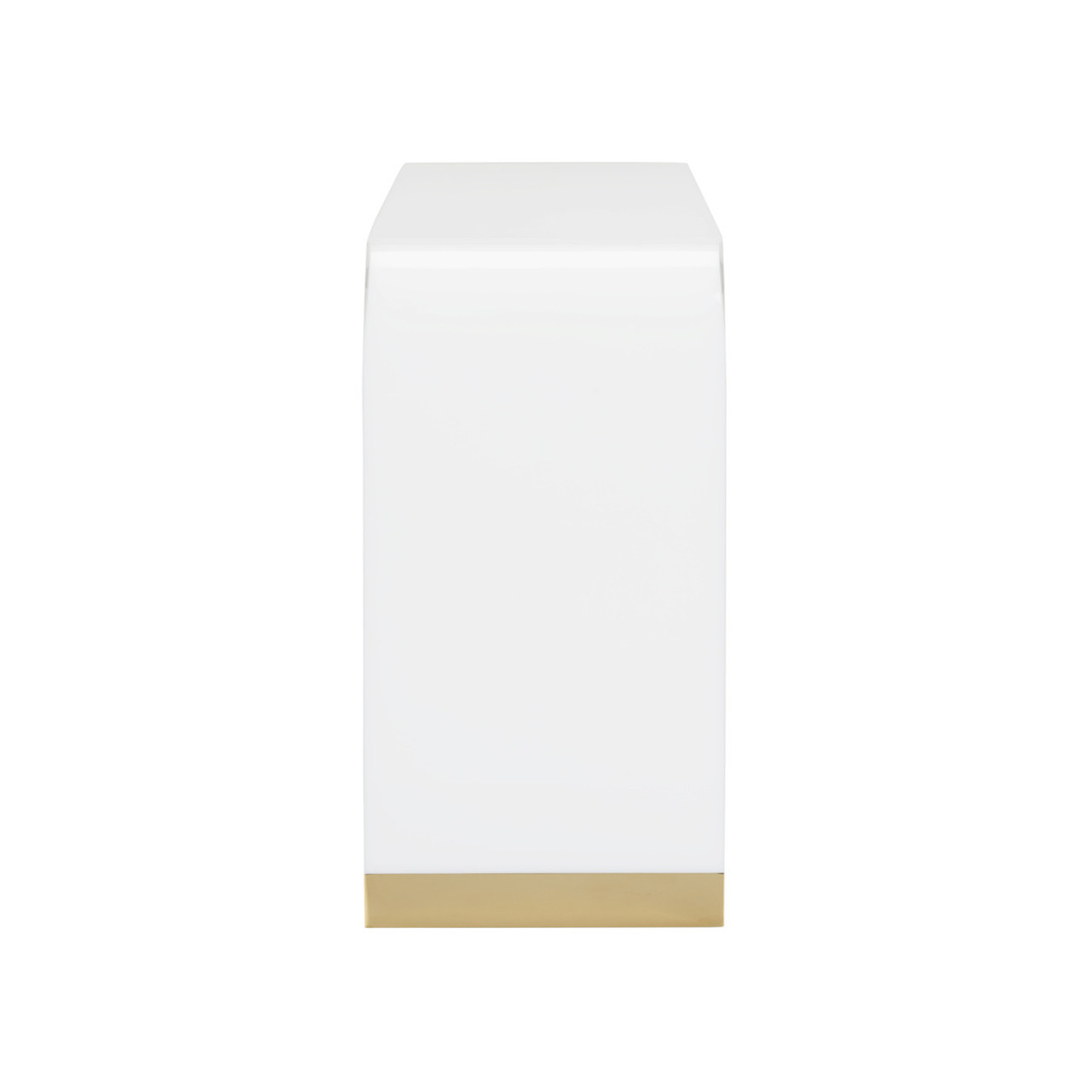Waterfall White Console Table | Accent Tables